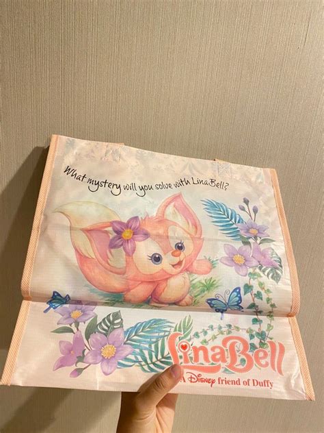 少量現貨。可選擇面交。tokyo Disneysea Linabell購物袋環保袋 興趣及遊戲 旅行 旅遊 旅行必需品及用品