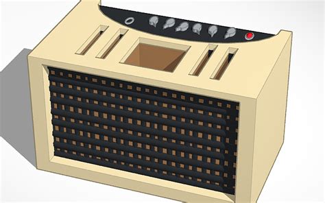 3d Design Guitar Amp Pick Holder Tinkercad