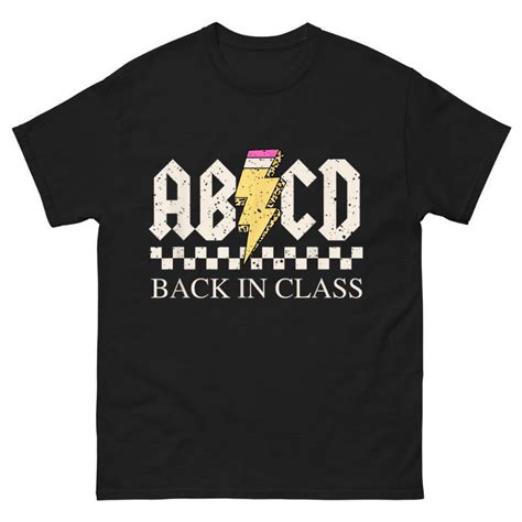 Abcd Back In Class Shirt Chriss Tees