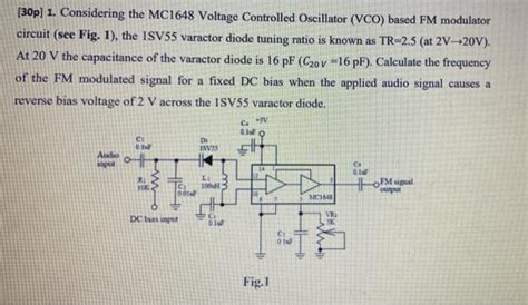 Circuit Diagram Of Varactor Diode Modulator Circuit Diagram