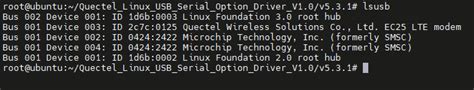 have an issue with quectel ec25 lte modem on ubuntu linux lte