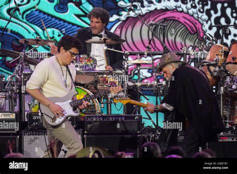 John Mayer Left And Bobby Weir Of The Grateful Dead Perform During