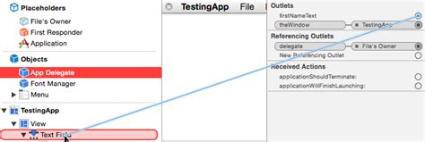 Xcode Appdelegateapplescript Textfield Stack Overflow