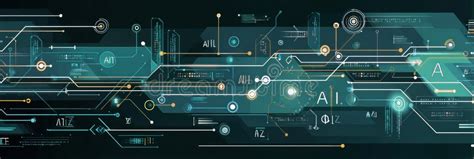 Flowing Characters And Logic Chains Depict Ai Language Processing In A