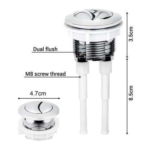 Ultra 38mm Dual Push Button Toilet Cistern Flush Button Replacement