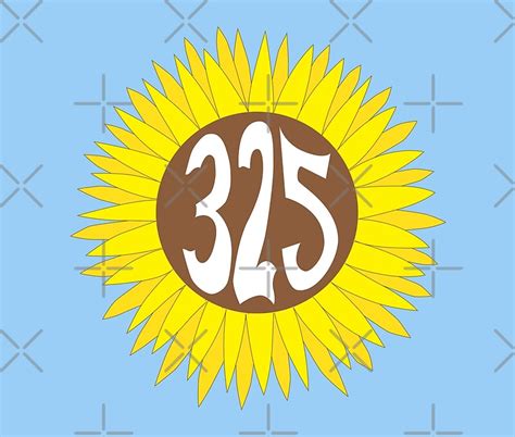 Hand Drawn Texas Sunflower 325 Area Code By Itsrturn Redbubble