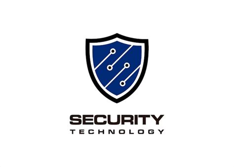Premium Vector Shield Security Technology Logo Design Network Data System