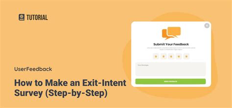 How To Make An Exit Intent Survey Step By Step