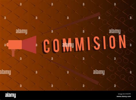 Conceptual Hand Writing Showing Commision Business Photo Text