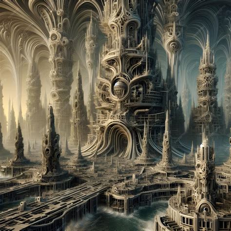 Premium Photo An Otherworldly Alien Cityscape Reminiscent Of Hr