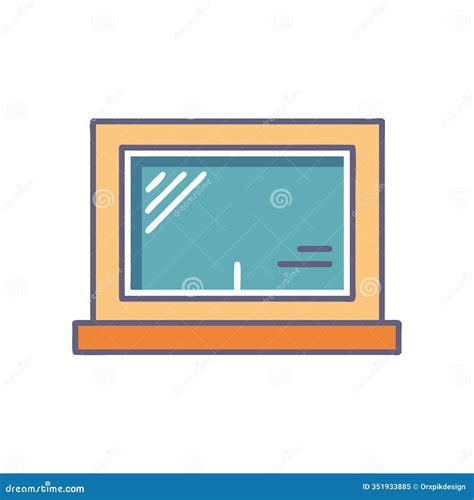 Elegant Classroom Window Concept Icon Stock Vector Illustration Of