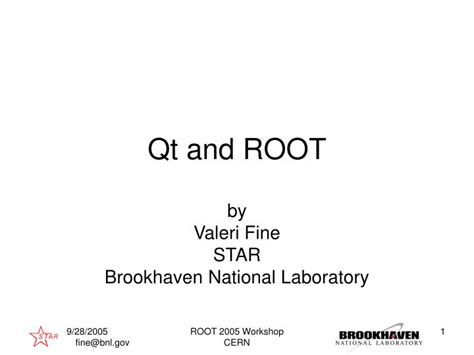 Ppt Qt And Root Powerpoint Presentation Free Download Id3223143