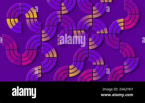 3d Rendering Loop Animation Of A Repeating Geometric Pattern Composed