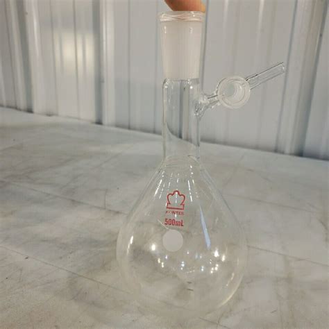 Kontes 500ml Schlenk Flask 24 40 Modified Tube Glass Laboratory Lab