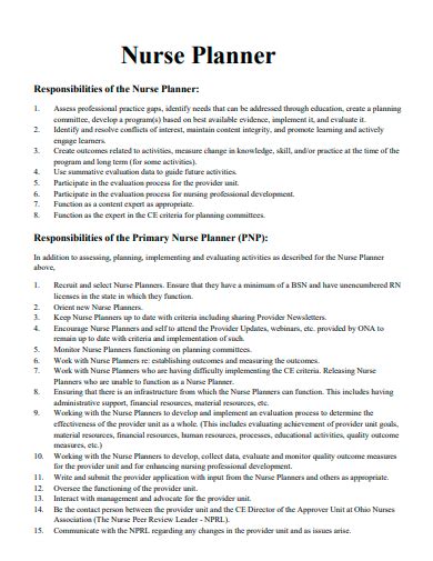 Free 50 Planner Samples In Pdf Ms Word