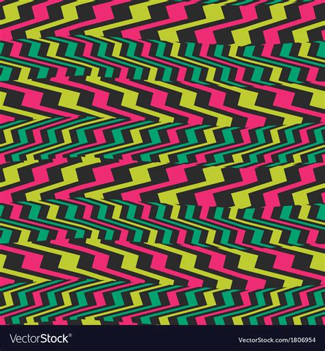 Striped Textured Geometric Seamless Pattern Vector Image