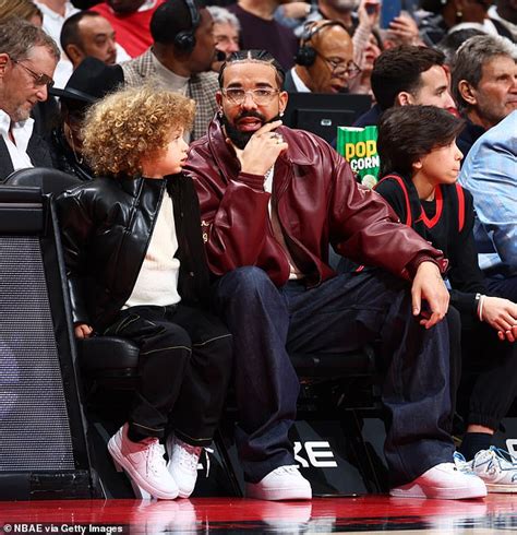Drake Is Every Inch The Doting Dad As He Brings Son Adonis To Watch The