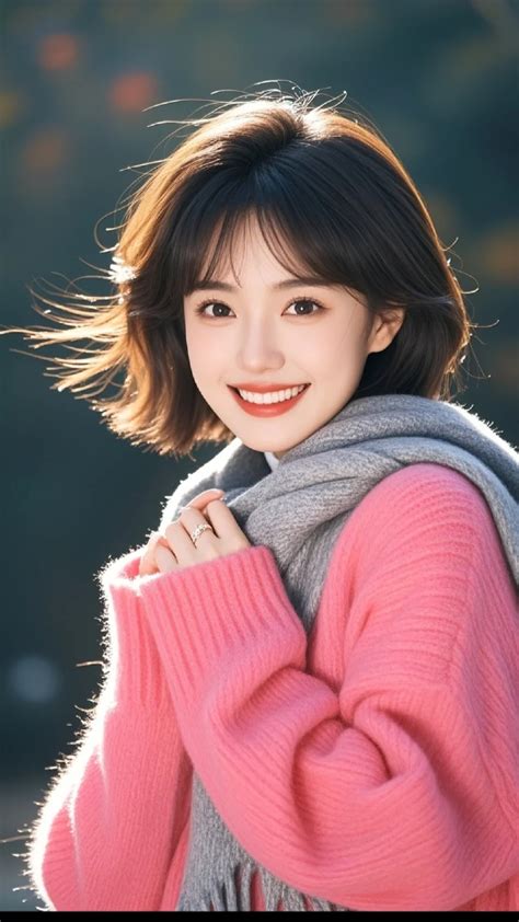 短发女生很惊艳！