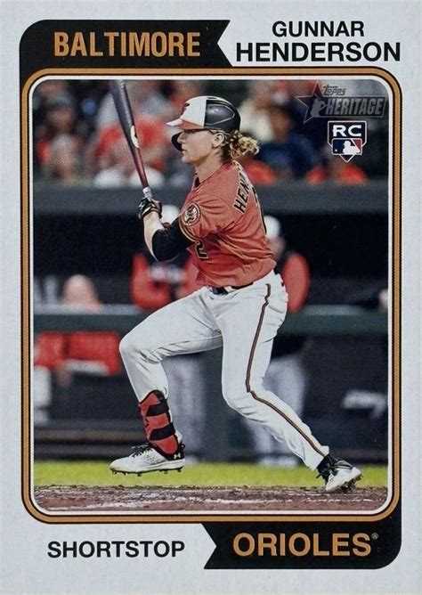 2023 Topps Heritage 64 Gunnar Henderson Trading Card Database