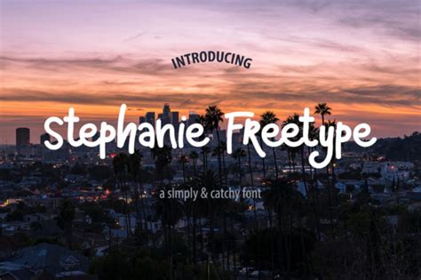 Stephanie Freetype Font Free Font