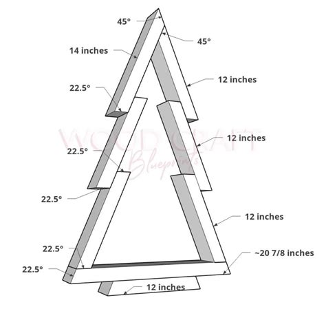 Wooden Christmas Tree Dimensions At Kenneth Negron Blog