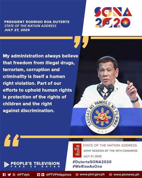 Highlights 30 Quotes By Duterte On His 5th Sona Its More Fun With Juan