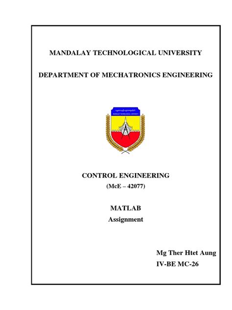 Matlab Assignment Pdf Damping Signal Processing