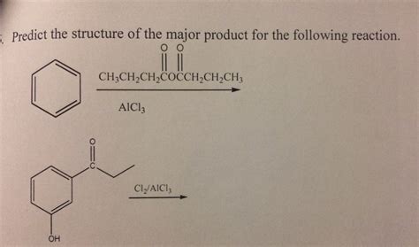Solved Predict The Structure Of The Major Product For The