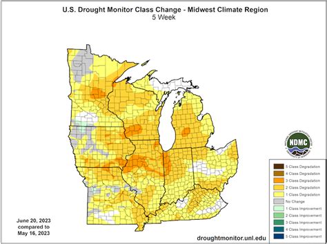 Drought Status Update For The Midwest Us June 23 2023