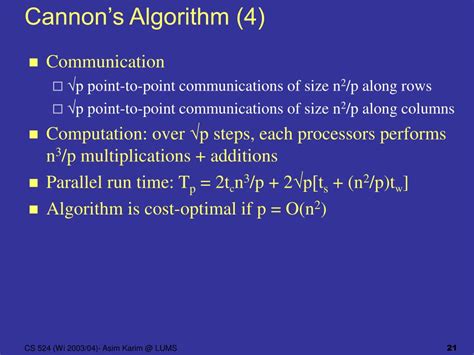 Ppt Dense Matrix Algorithms Powerpoint Presentation Free Download