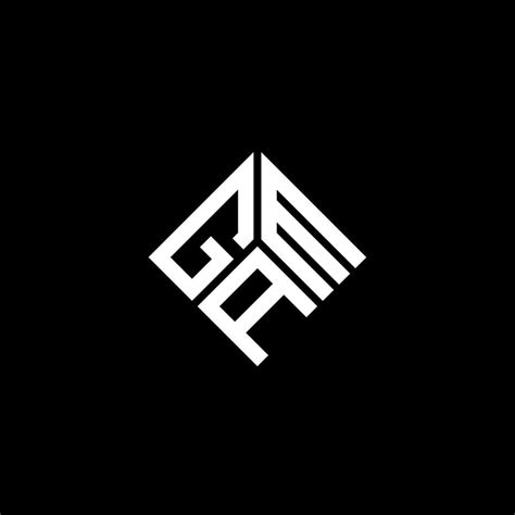 Gam Letter Logo Design On Black Background Gam Creative Initials