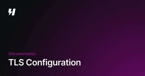 Tls Configuration Dgraph