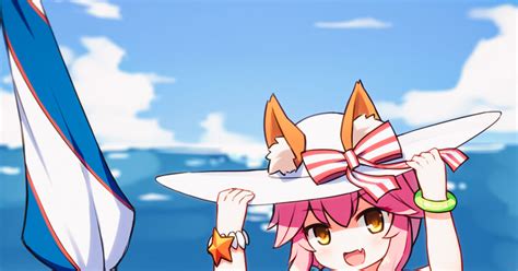 Fategrandorder 海边小玉藻 狼巴子原型机のイラスト Pixiv