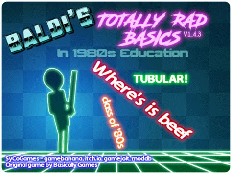Baldis Totally Rad Basics In 1980s Education File Indiedb
