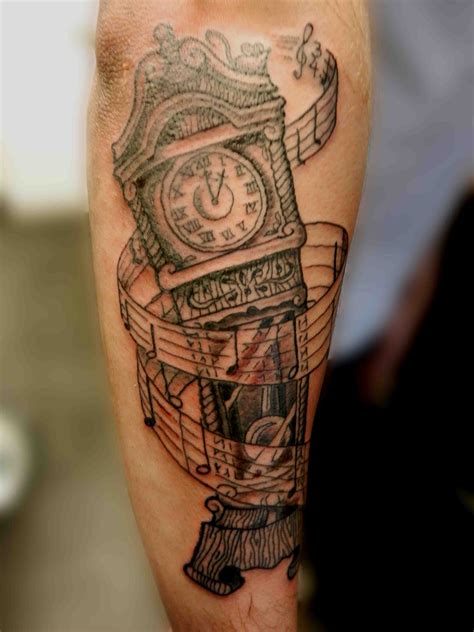 Grandfather Clock Tattoo