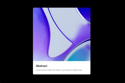 Abstract Card Hover Interaction Webflow