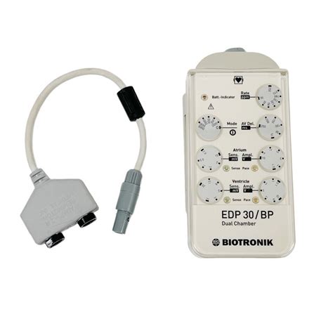 Used Biotronik Ref 347173 Edp 30bp Dual Chamber External Pacemaker