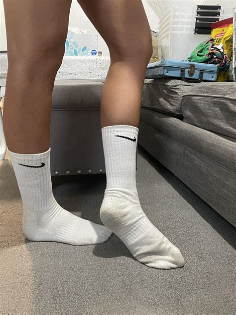 White Nike Crew Socks Rusedsocks