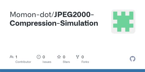 github momon dot jpeg2000 compression simulation