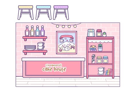 Sub🎂시나모롤 케이크 하우스에서 케이크 가게 놀이🎂🍰무료 도안공유🍰종이 미니어쳐 요리쉬운 만들기페이퍼 크래프트