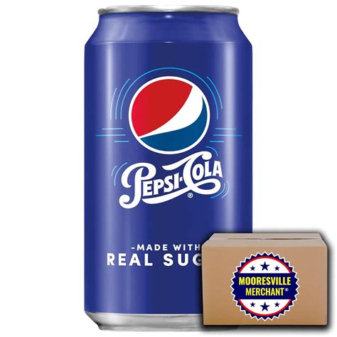 Pepsi Real Sugar Cola Soda Fl Oz Cans With Decal Walmart