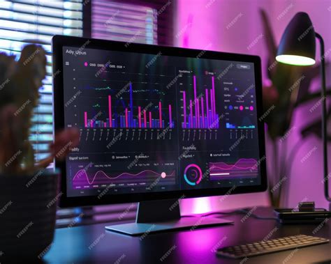 Premium Photo Analytics Dashboard In Action Displaying Realtime Data And Performance Metrics