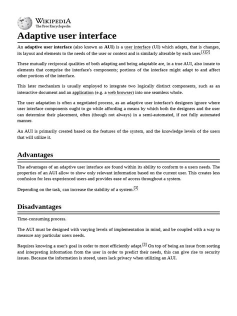 Understanding Adaptive User Interfaces Pdf Computing Software