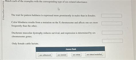 Solved Match Each Of The Examples With The Corresponding Chegg Com