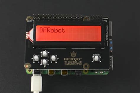 16x2 I2c Rgb Lcd Keypad Hat With Rgb Backlight The Pi Hut