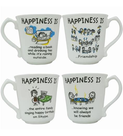 Buy Oasis Happiness Coffee Mugs Set Of 4 Online Mugs 1 Dining