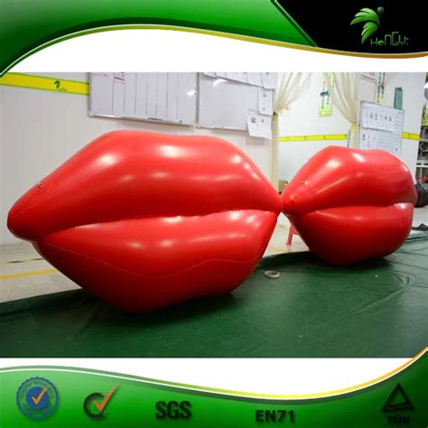 Inflatable Red Lips Sexy Advertising Model By Hongyi