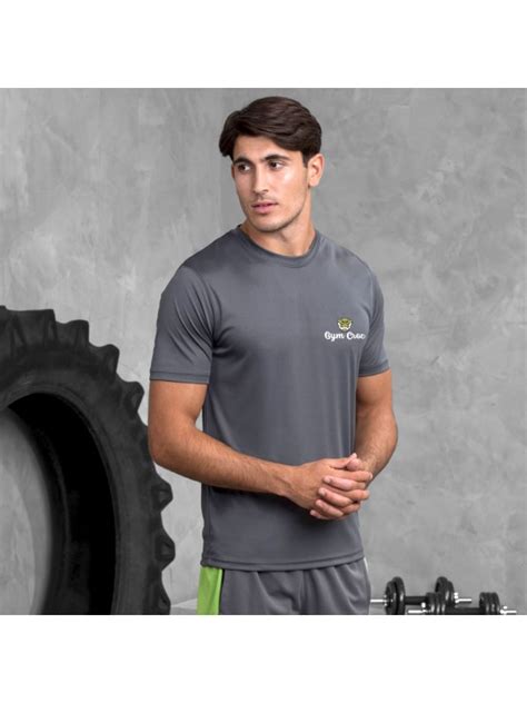 Gym Wear T Shirts Cool Smooth T Gym Croc Fitness Training Mens Gym