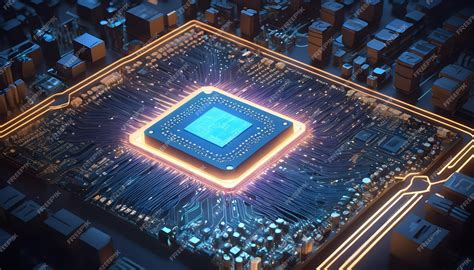 Premium Photo A Scene Where Optical Computing Components Are