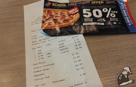 School Take Away Offer Dari Domino S Pizza